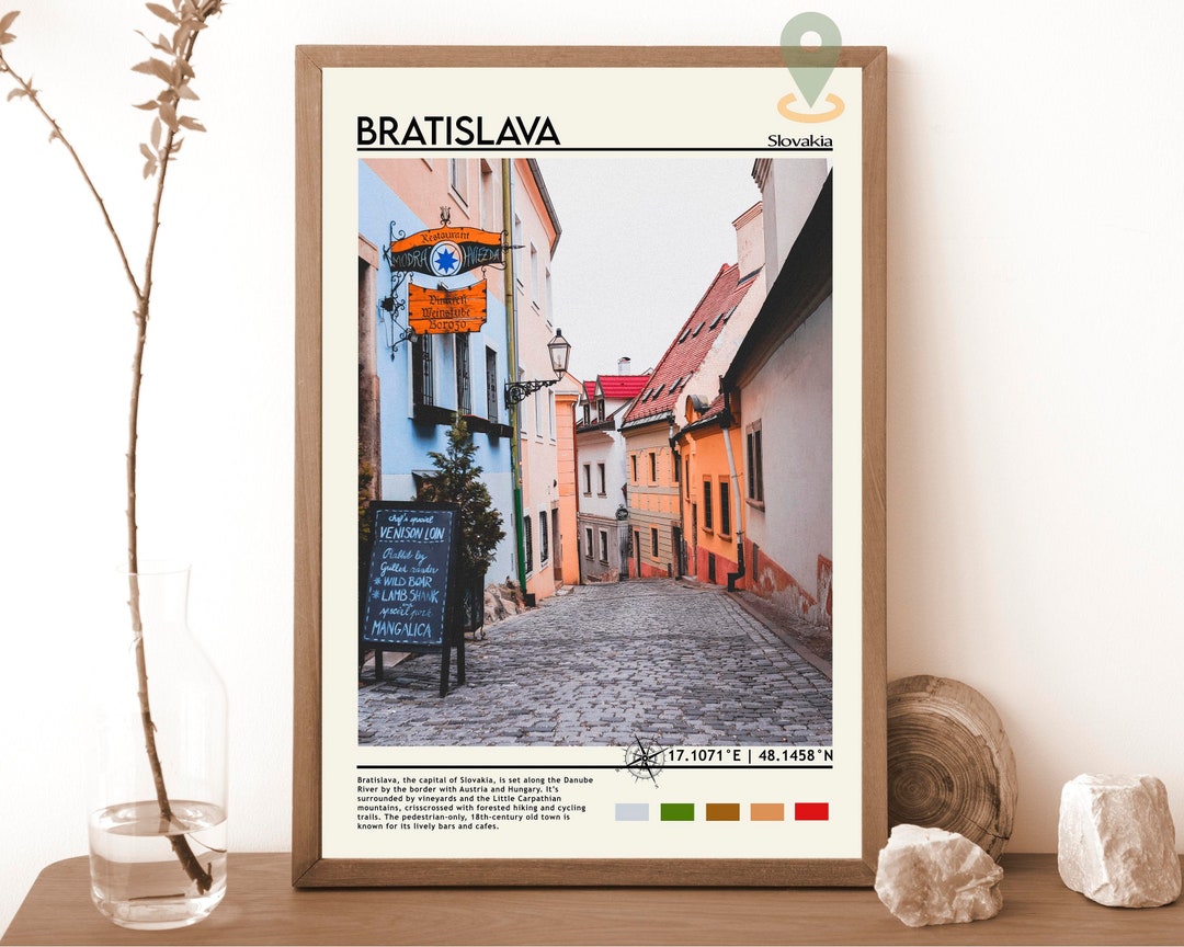Bratislava Print, Vintage Poster, Bratislava Art, Bratislava Poster ...
