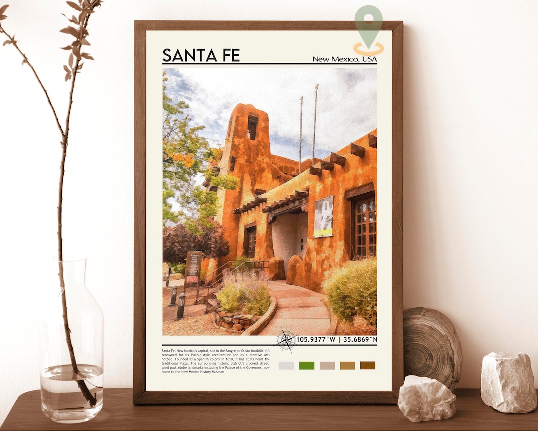 Santa Fe Print, Santa Fe Art, Santa Fe Photo, Santa Fe Poster Print ...