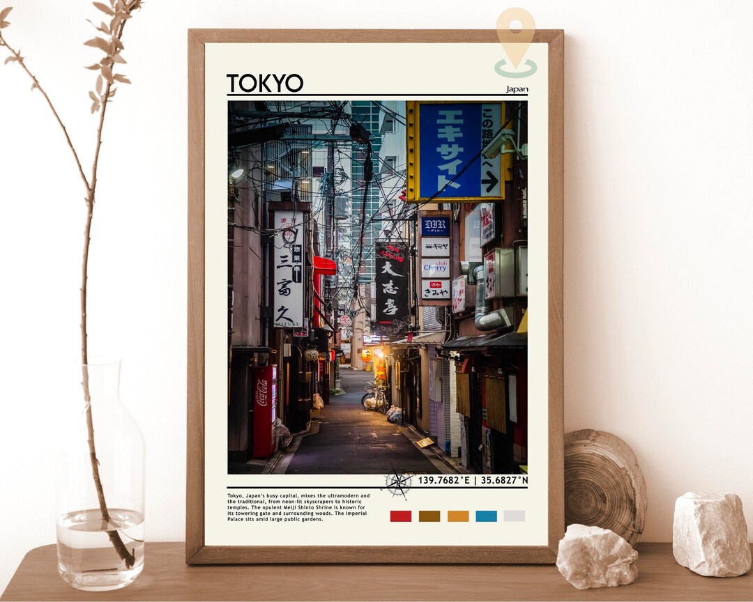 Tokyo Print, Vintage Poster, Tokyo Wall Art, Tokyo Poster, Tokyo Photo ...