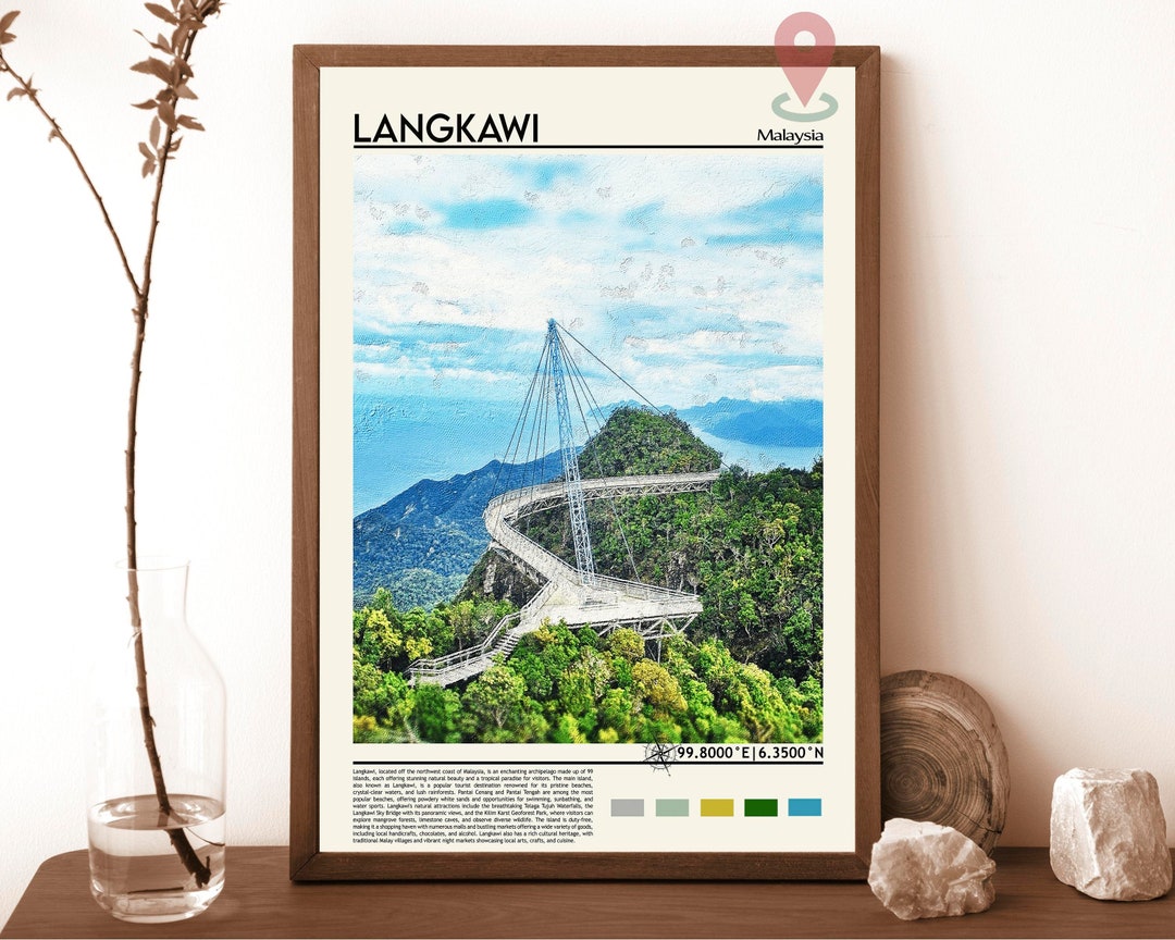 Langkawi Malaysia Travel Print, Langkawi Travel Poster, Malaysia Travel ...