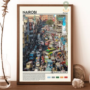 Nairobi Print, Nairobi Poster, Nairobi Wall Art, Nairobi Travel Print ...