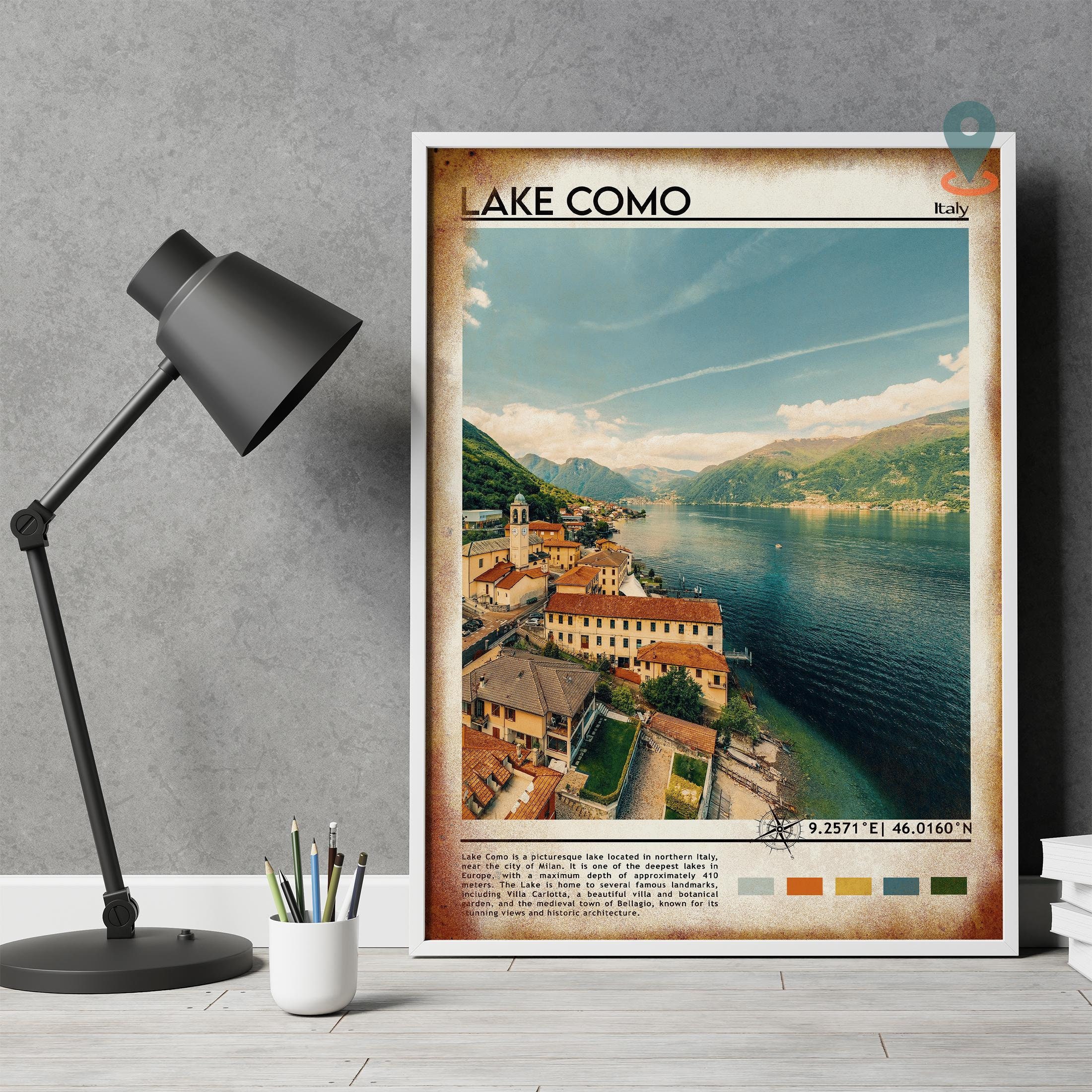 Lake Como Print Lake Como Art Lake Como Poster Lake Como - Etsy