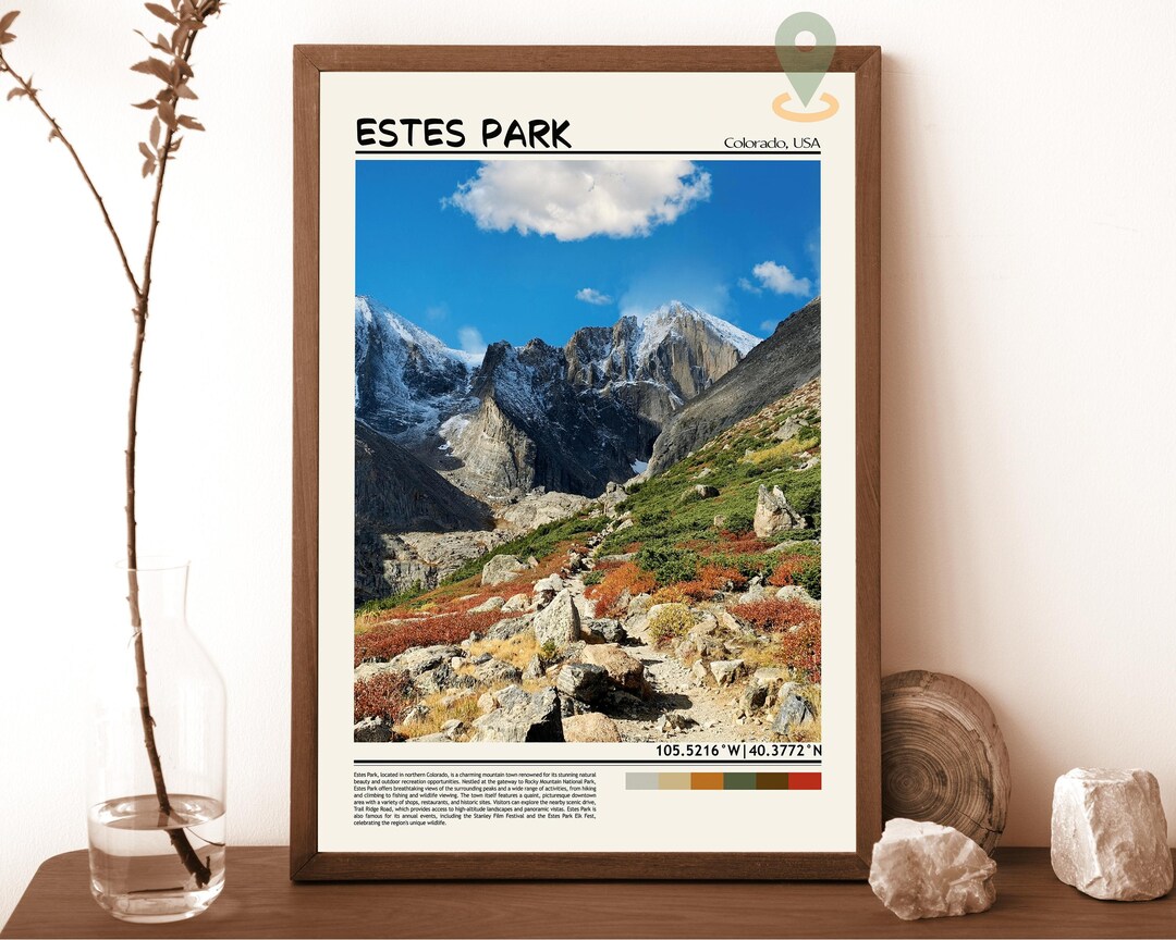 Estes Park Print, Estes Park Wall Art, Estes Park Poster, Estes Park ...