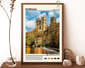 Durham Pop Art // 8 X 10 Print // Durham North Carolina - Etsy