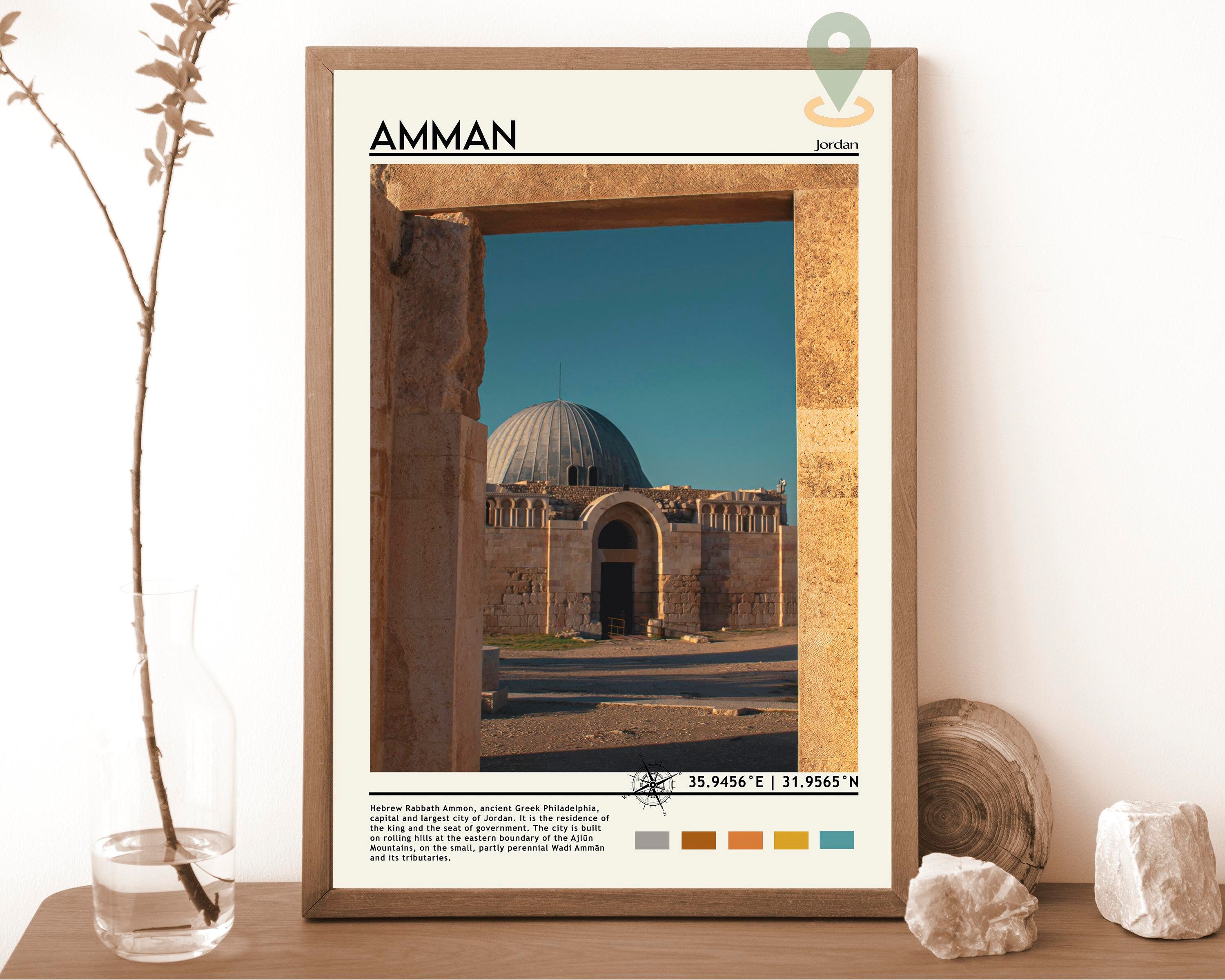 Amman Print Vintage Poster Amman Wall Art Amman Poster - Etsy