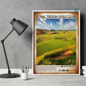 Royal Troon Golf Club, Royal Troon Print, Royal Troon Wall Art, Royal ...