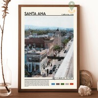 Santa Ana Map Poster, Santa Ana Map Print, Santa Ana Personalized Map ...