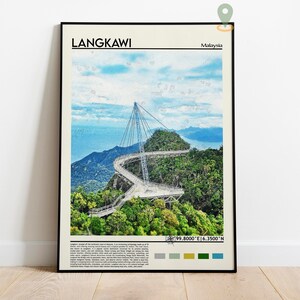 Langkawi Malaysia Travel Print, Langkawi Travel Poster, Malaysia Travel ...