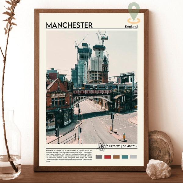 Manchester Print - Etsy UK