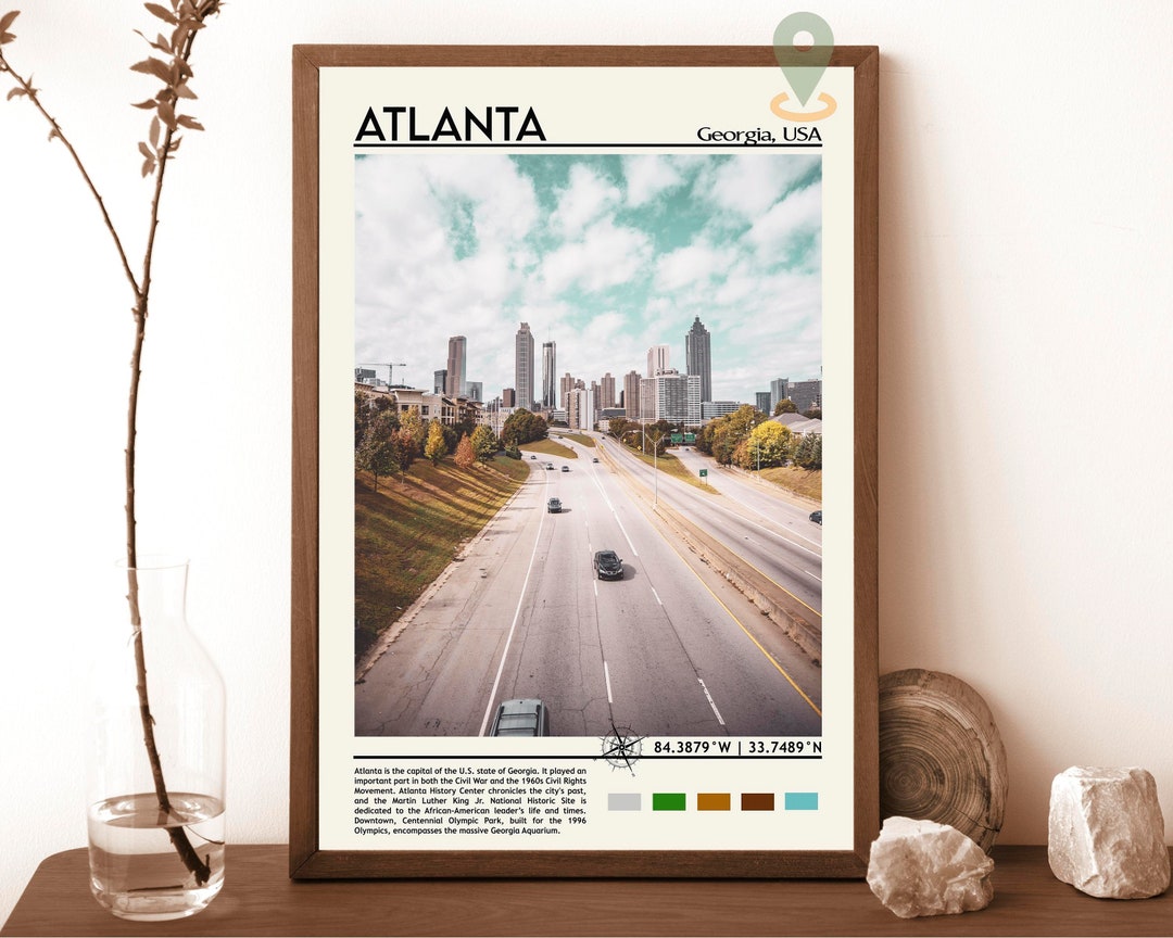 Atlanta Print, Atlanta Art, Atlanta Poster, Atlanta Photo, Atlanta ...