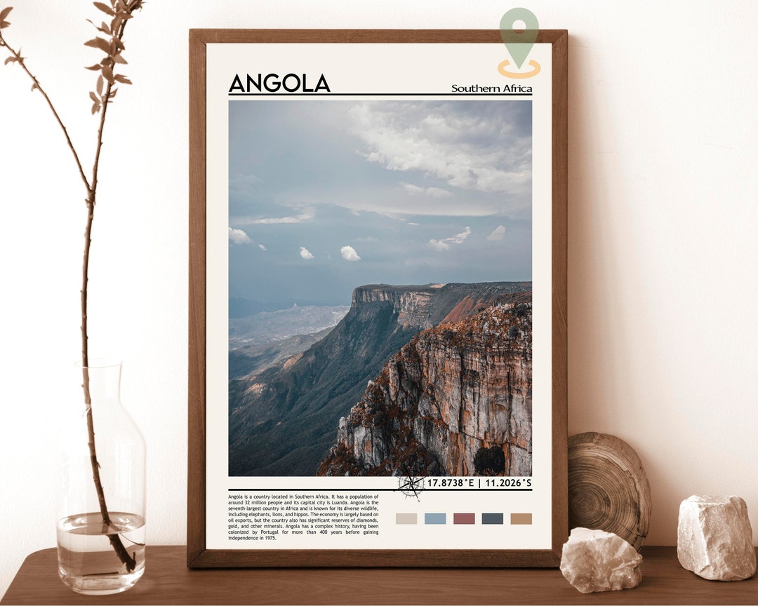 Luanda Print, Angola Print, Angola Poster, Angola Wall Art, Angola ...