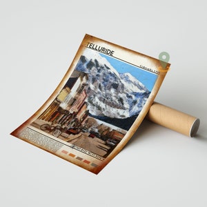 Telluride Print, Telluride Poster, Telluride Wall Art, Telluride Travel ...