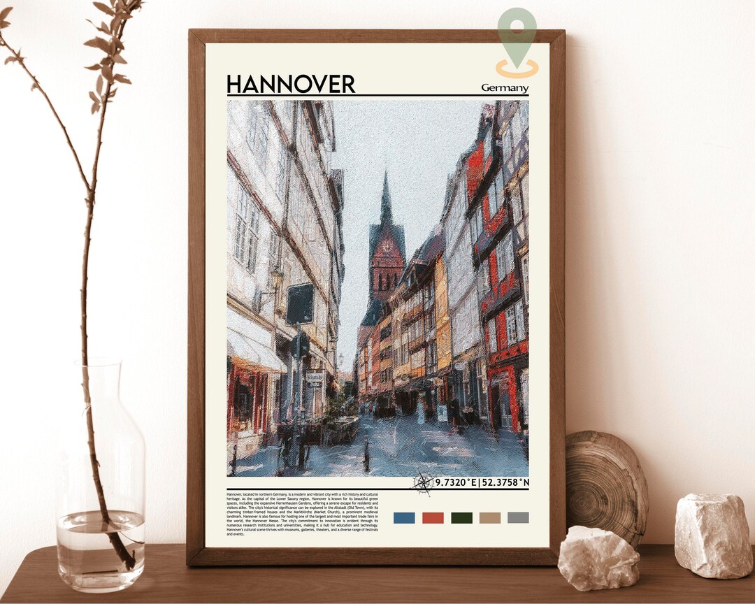 Hannover Poster, Hannover Poster, Hannover Wandkunst, Hannover ...