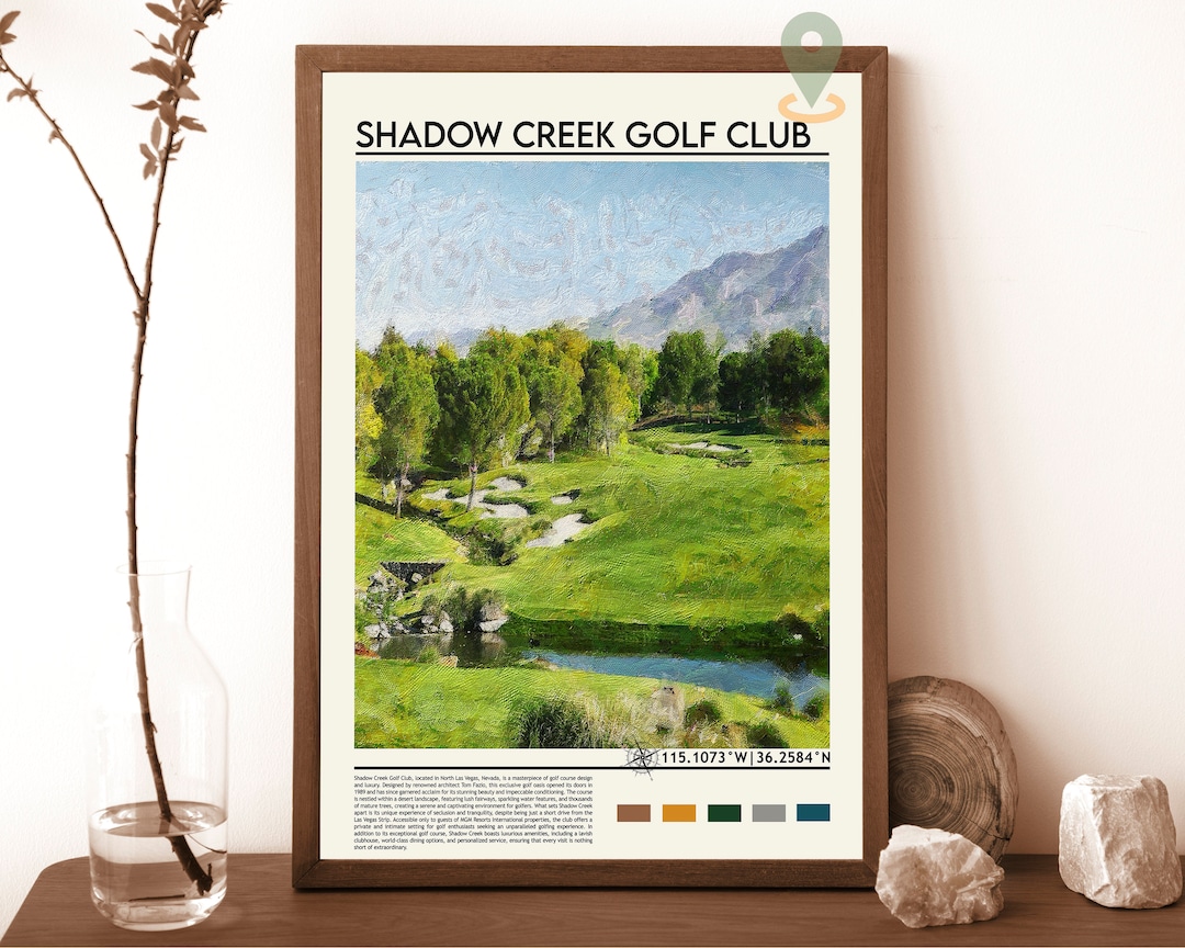 Shadow Creek Golf Club Poster , Shadow Creek Golf Club Print, Shadow ...