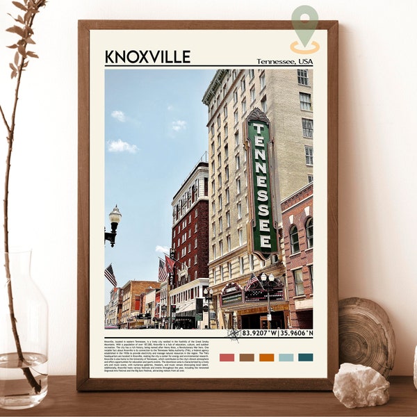 Vintage Knoxville Poster - Etsy