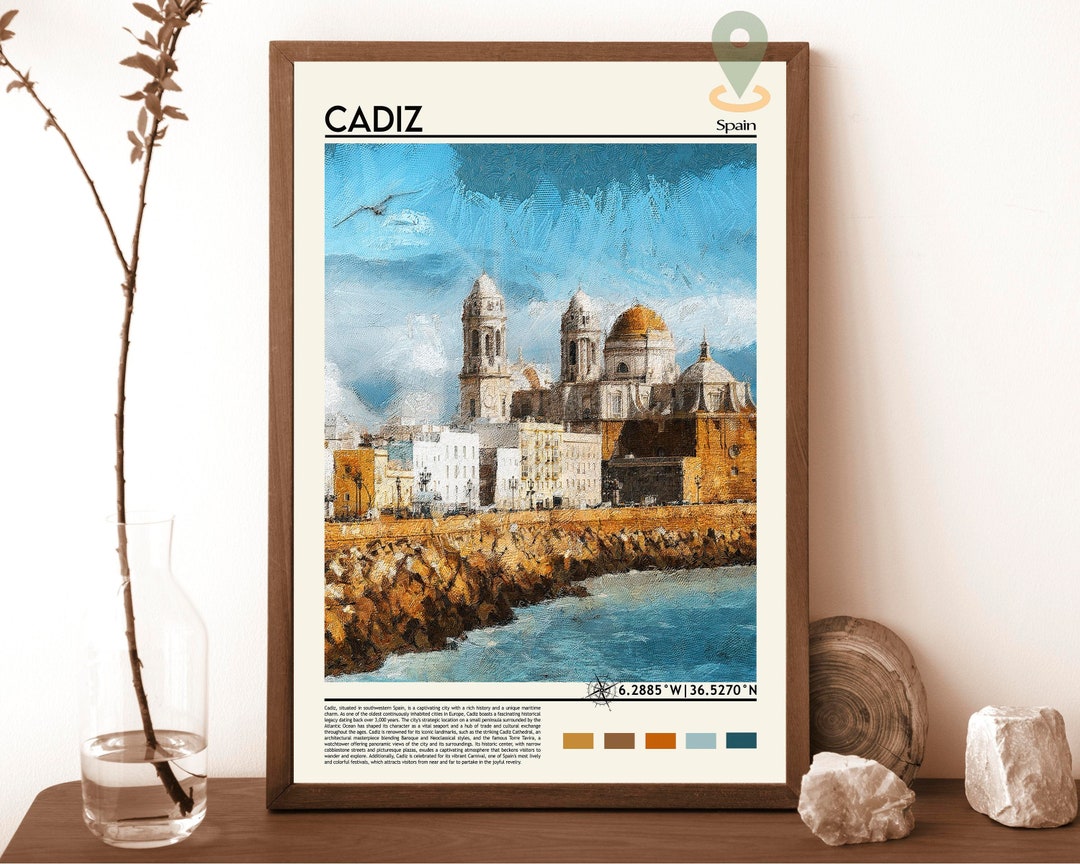 Cadiz Print, Cadiz Poster, Cadiz Wall Art, Cadiz Travel Print, Cadiz ...