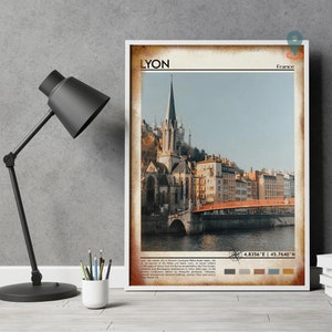 Lyon Print Lyon Poster Lyon Wall Art Lyon Travel Lyon Art - Etsy