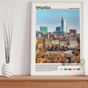 Rwanda Print, Rwanda Poster, Rwanda Wall Art, Rwanda Travel, Rwanda Art ...