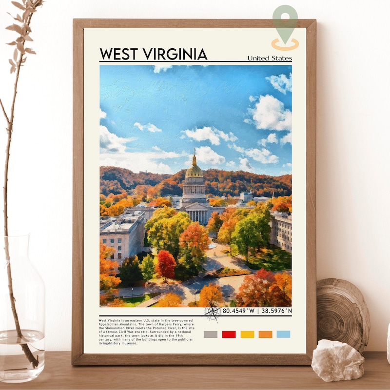 West Virginia Art - Etsy