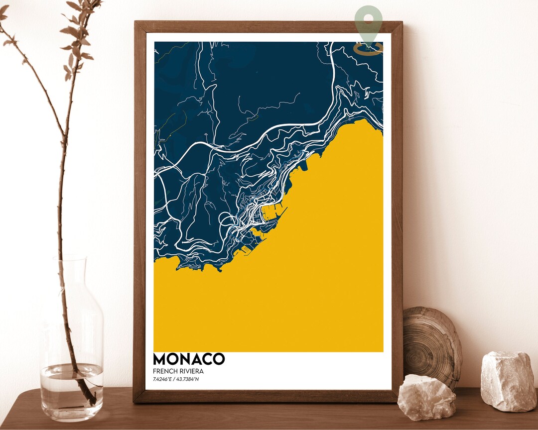 French Riviera Poster, Côte D'azur Poster, Azure Coast Poster,monaco ...