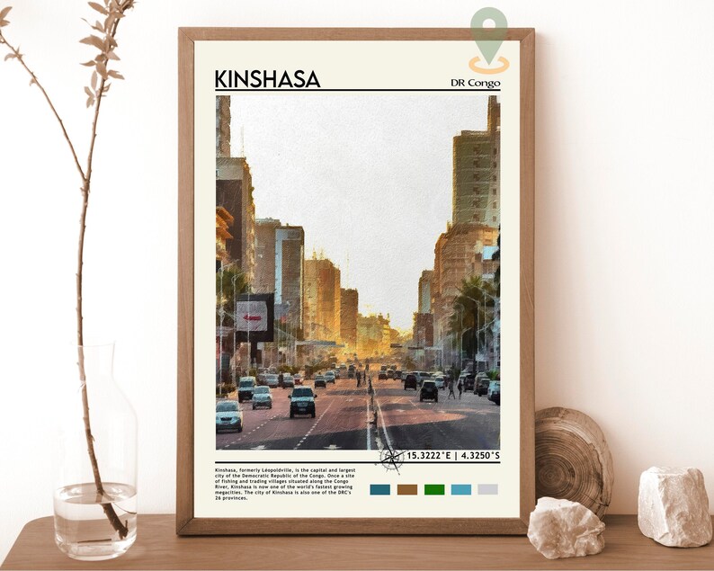 Kinshasa Print Kinshasa Art Kinshasa Poster Kinshasa Photo - Etsy