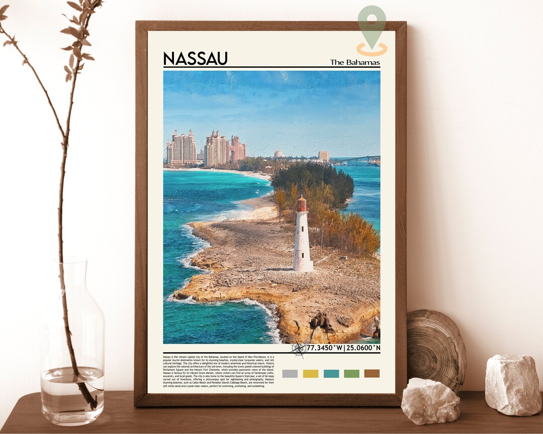 Nassau Print, Nassau Poster, Nassau Wall Art, Nassau Travel, Nassau Art ...