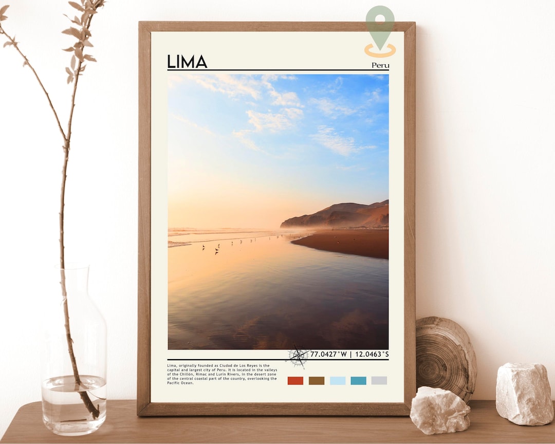 Lima Print, Vintage Lima Poster, Lima Wall Art, Lima Poster, Lima Photo ...