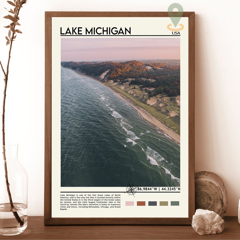 Michigan Poster - Etsy