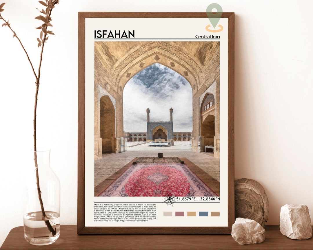 Isfahan Print, Isfahan Poster, Isfahan Wall Art, Isfahan Travel ...