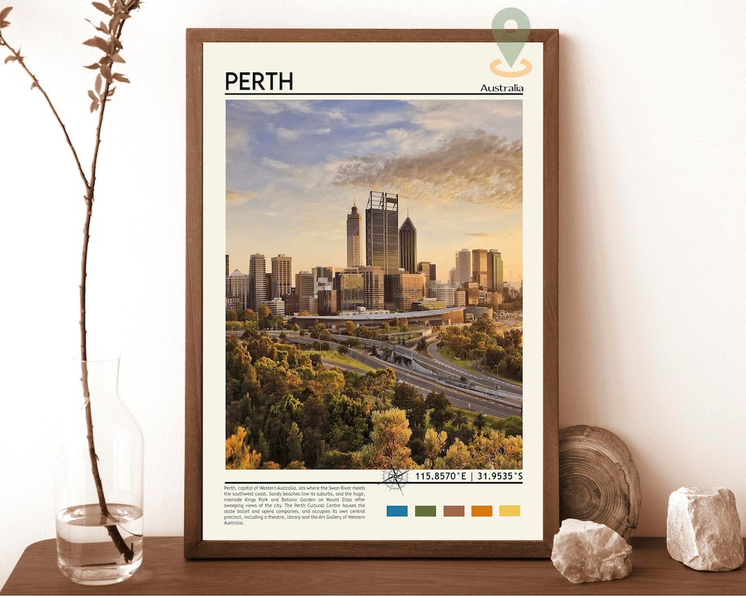 Perth Print, Perth Art, Perth Poster, Perth Photo, Perth Poster Print, Perth Painting, Australia ...