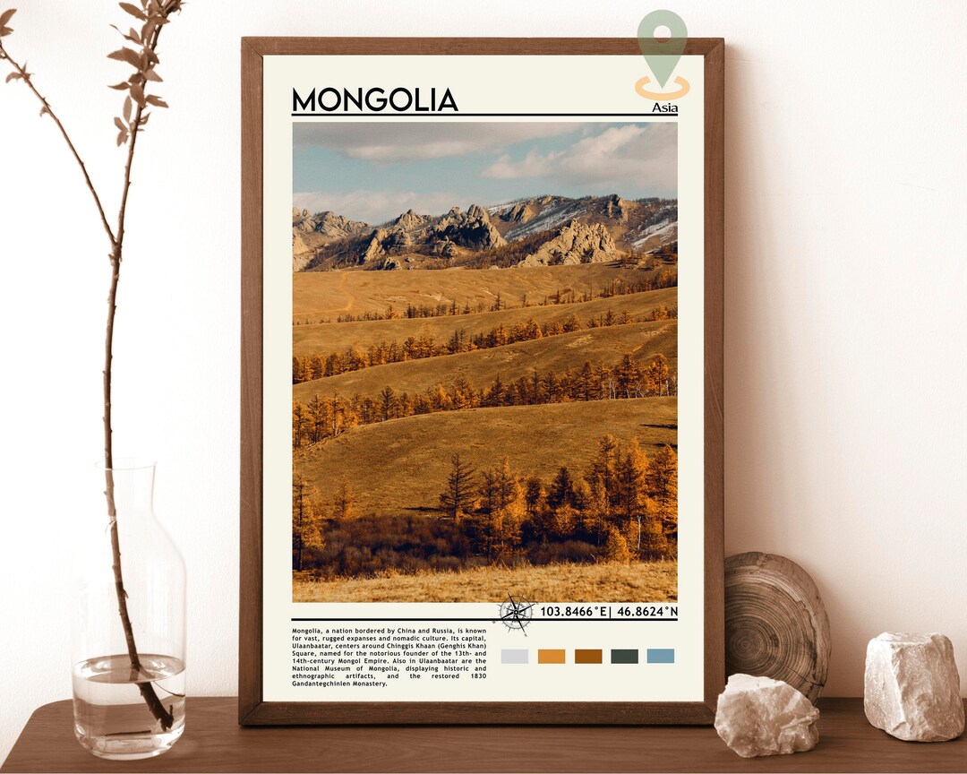 Mongolia Print, Mongolia Art, Mongolia Poster, Mongolia Photo, Mongolia ...