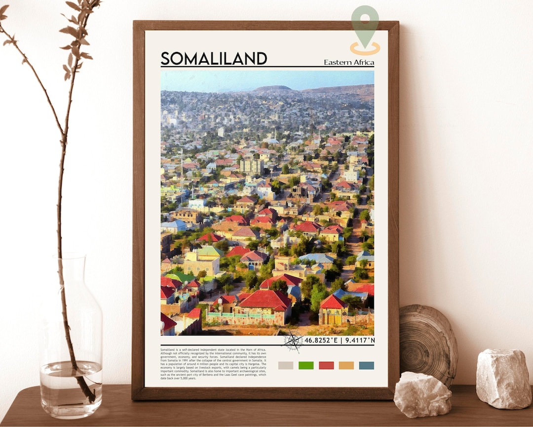 Somaliland Print, Somaliland Poster, Somaliland Wall Art, Somaliland ...