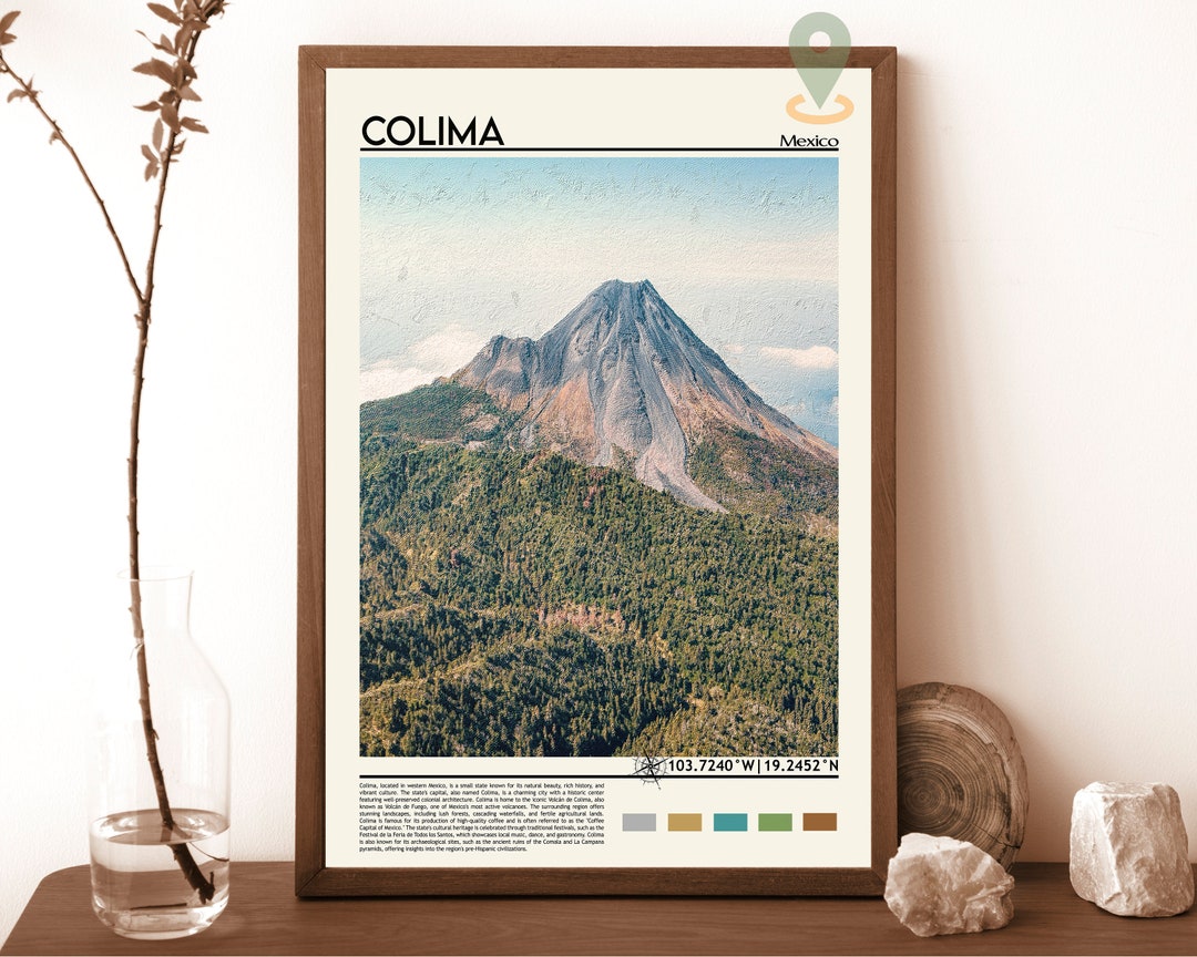 Colima Print, Colima Poster, Colima Wall Art, Colima Travel, Colima Art ...