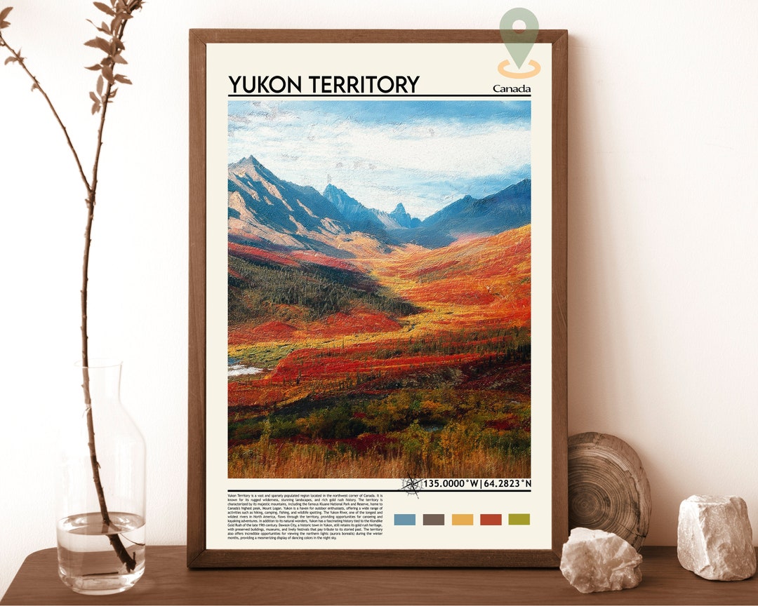 Yukon Print, Yukon Poster, Yukon Wall Art, Yukon Travel, Yukon Art ...