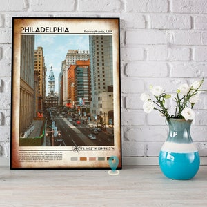 Philadelphia Print, Philadelphia Art, Philadelphia Poster, Philadelphia ...