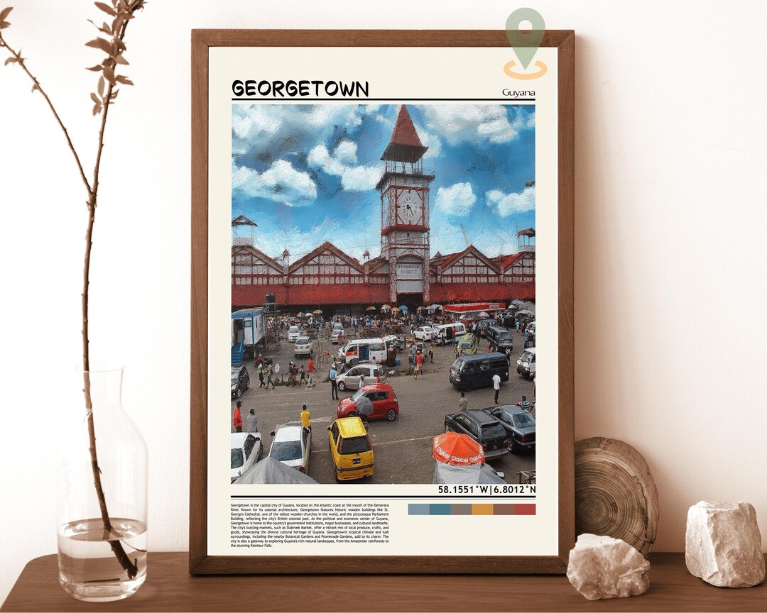 Georgetown Print, Georgetown Wall Art, Georgetown Poster, Georgetown ...