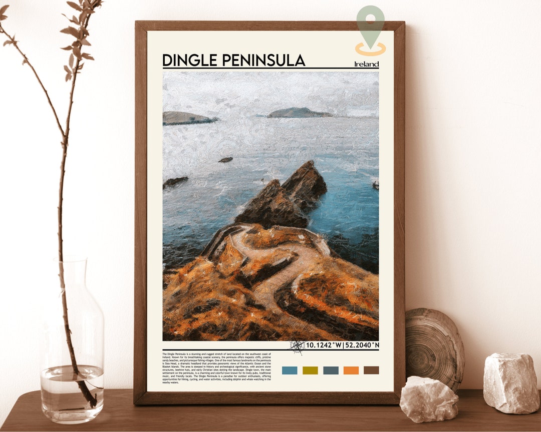 Dingle Peninsula Print, Dingle Peninsula Poster, Dingle Peninsula Wall ...