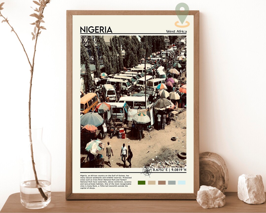 Nigeria Print, Personalized Poster, Nigeria Art, Nigeria Poster ...