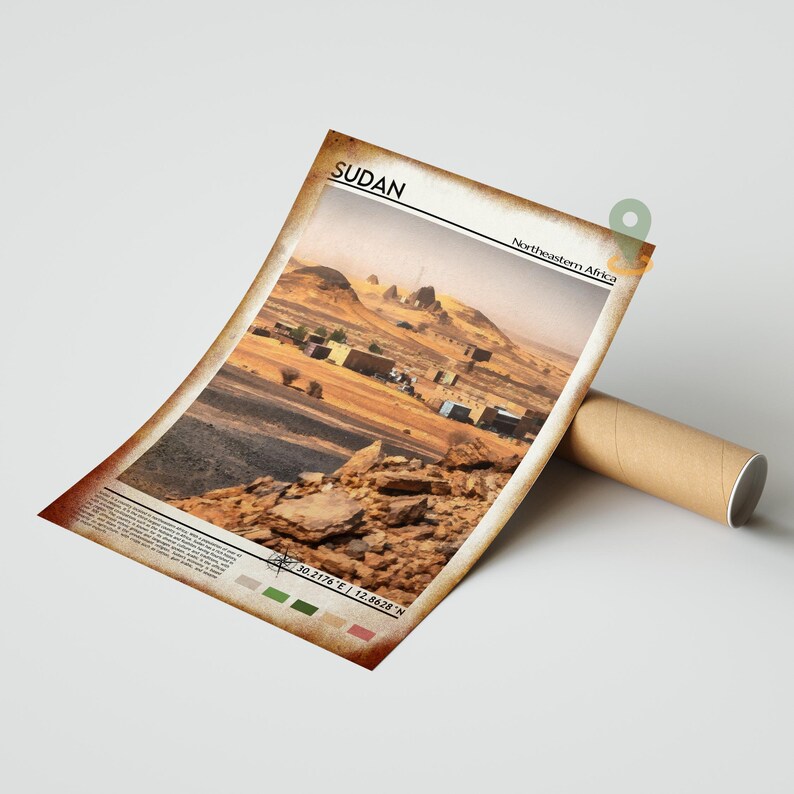 Sudan Print Sudan Poster Sudan Wall Art Sudan Travel Sudan - Etsy
