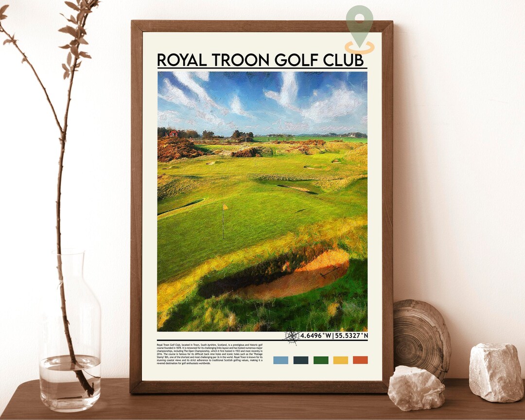 Royal Troon Golf Club, Royal Troon Print, Royal Troon Wall Art, Royal ...