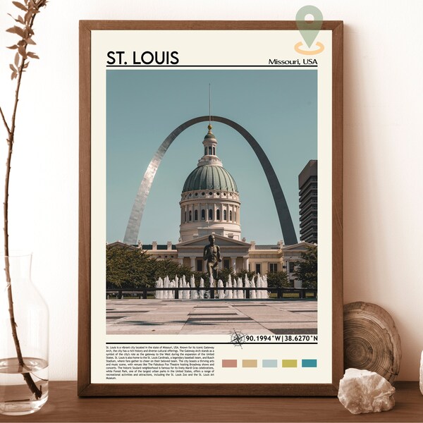 St Louis Poster - Etsy
