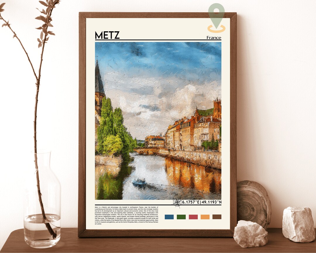Metz Print, Metz Poster, Metz Wall Art, Metz Travel Print, Metz Art ...