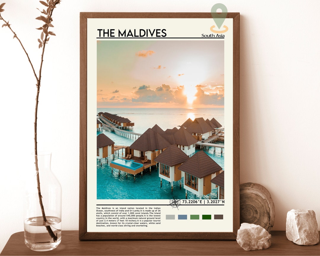 The Maldives Print, the Maldives Art, the Maldives Poster, the Maldives ...