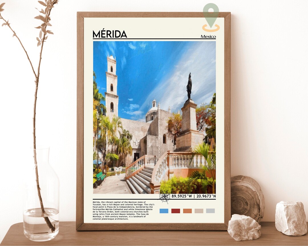 Mérida Print, Personalized Poster, Mérida Art, Mérida Poster, Mérida ...