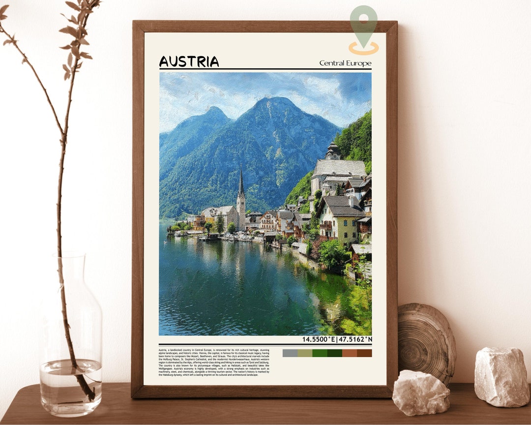 Austria Art, Austria Artwork, Austria Map, Austria Photo, Austria ...