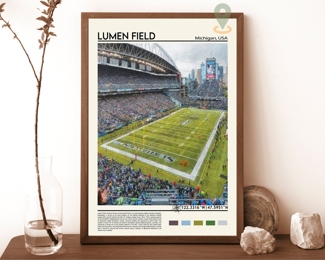 Lumen Field Stadium Print Lumen Field Stadium Poster Lumen - Etsy