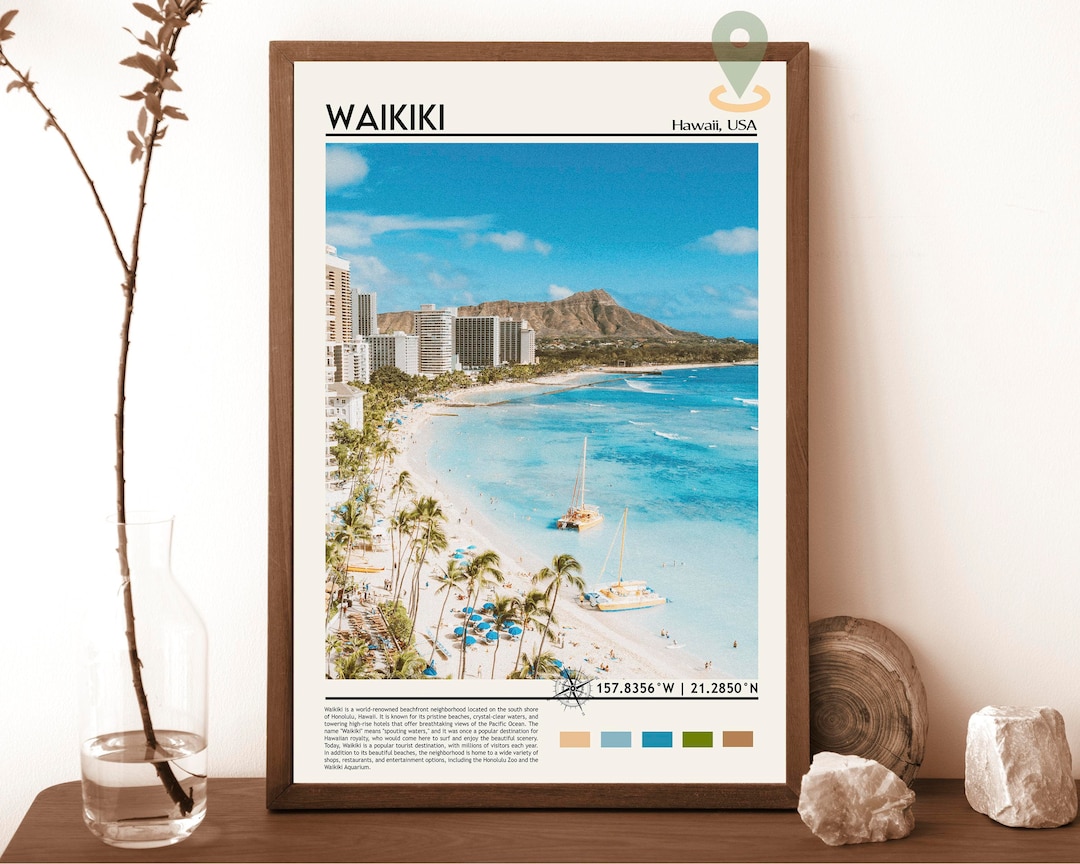 Waikiki Print, Waikiki Art, Waikiki Poster, Waikiki Photo, Waikiki ...