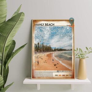 Manly Beach Print, Manly Beach Poster, Manly Beach Wall Art, Manly ...