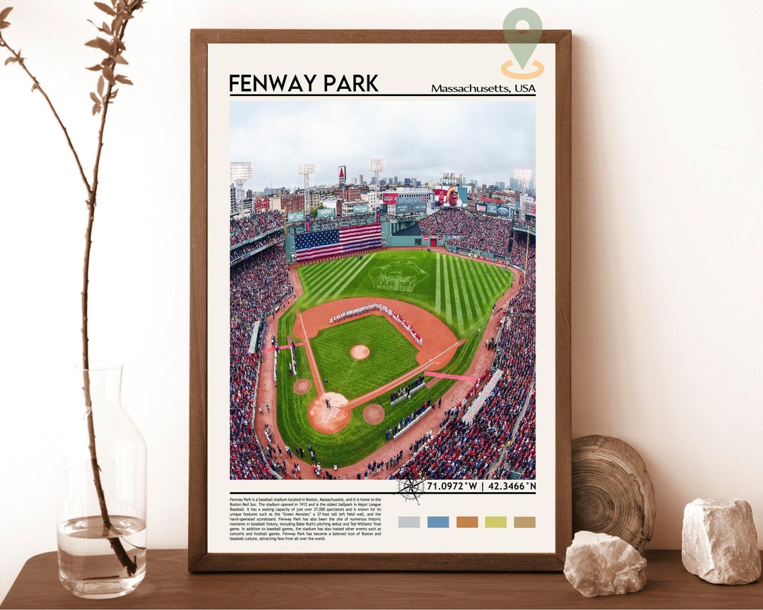 Fenway Park Print, Fenway Park Poster, Fenway Park Wall Art, Fenway ...