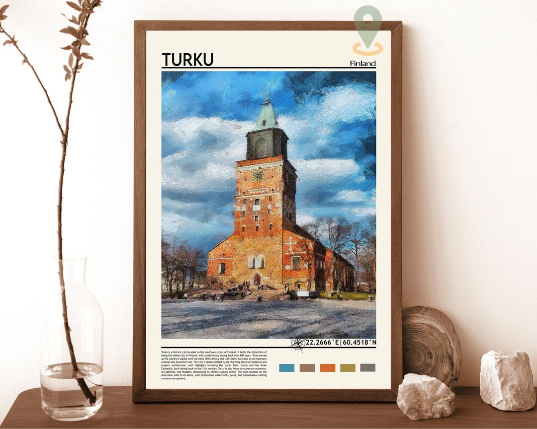 Turku Print, Turku Poster, Turku Wall Art, Turku Travel Print, Turku ...